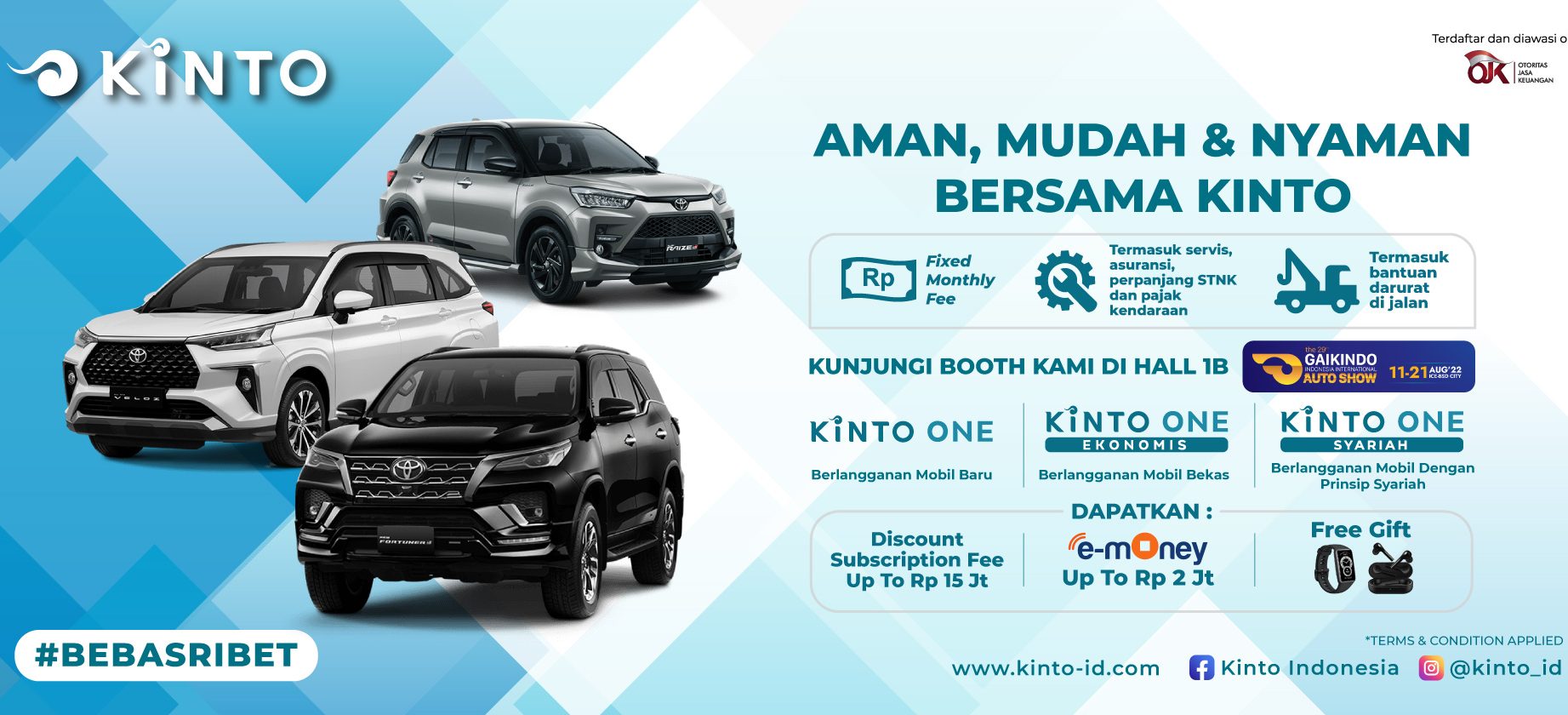 Layanan Kinto Kini Lebih Fleksibel, Berikan Pilihan Lebih Beragam Berlangganan Mobil Toyota - NMAA