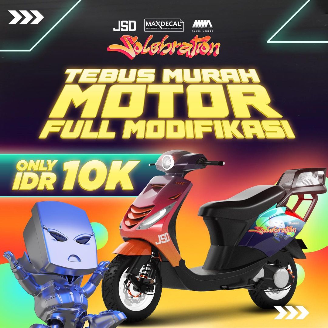 Saatnya Beli Skuter Matik Seharga Rp 10 Ribu di Jakarta Sneaker Day 2023 - NMAA