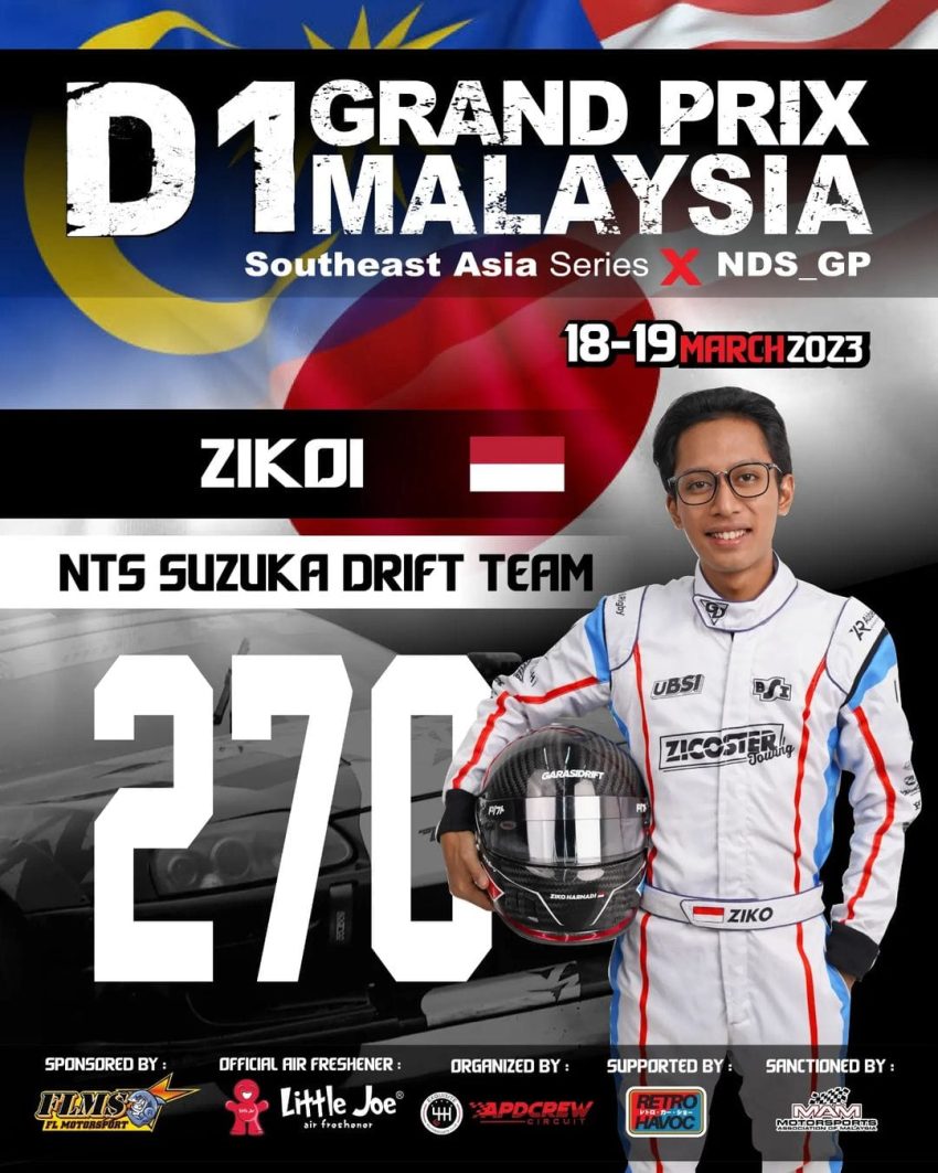 Ziko 'Garasi Drift' Jajal D1 GP Series Malaysia, Bersaing dengan Para Pro Drifter Internasional ...