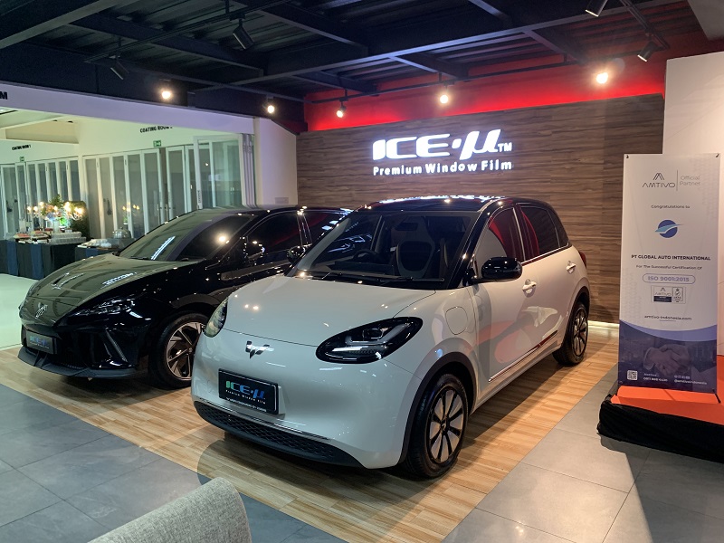 ICE-µ Premium Window Film Jadi Kaca Film Resmi Wuling BinguoEV, MG 4 EV ...