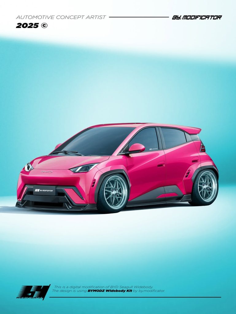 NMAA Digimodstar: Modifikasi BYD Atto 1 Pakai Wide Body Kit - NMAA