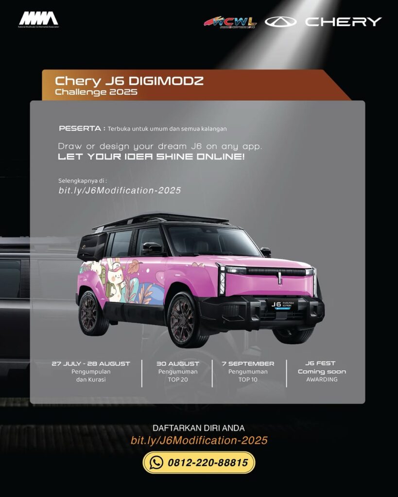 Chery Perpanjang Kontes Modifikasi J6 dan J6 Digimodz Challenge - NMAA